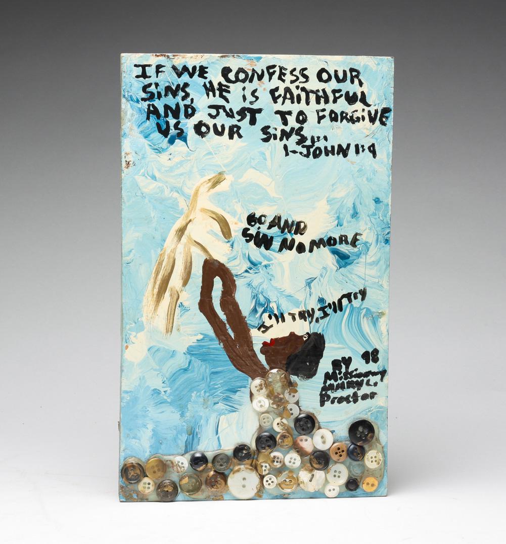 Mary L. Proctor Mixed Media Painting. Auction