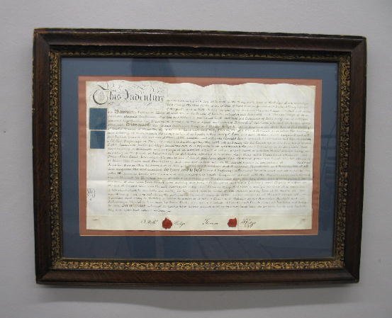 557: ENGLISH LAND INDENTURE. Handwritten on parchment w
