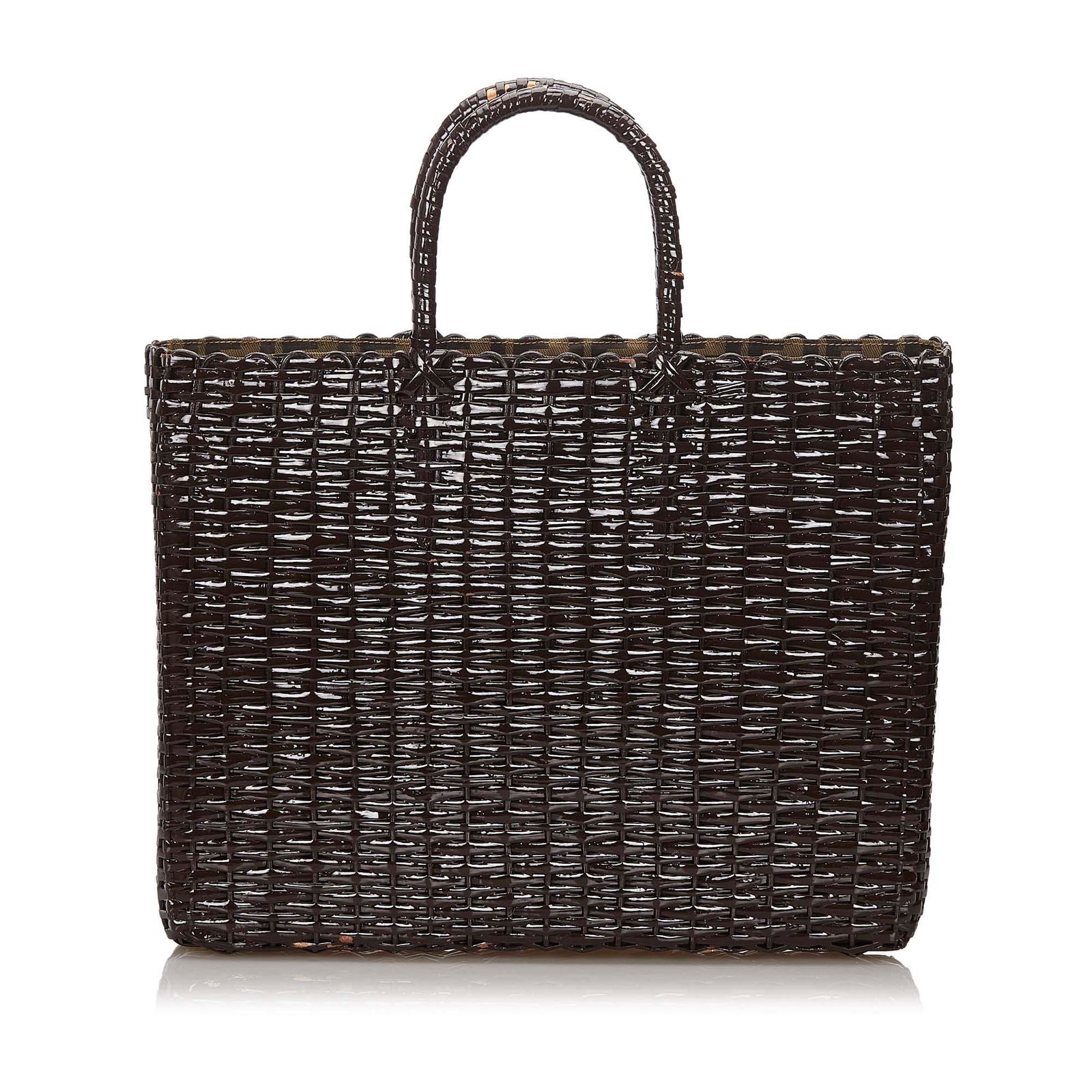 Authentic Fendi Rattan Tote Bag