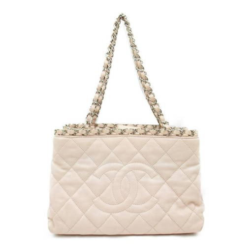 Authentic Chanel Hand Bag Pink Lambskin