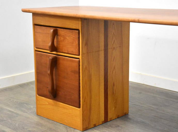 Solid Cherry & Oak Modular Desk