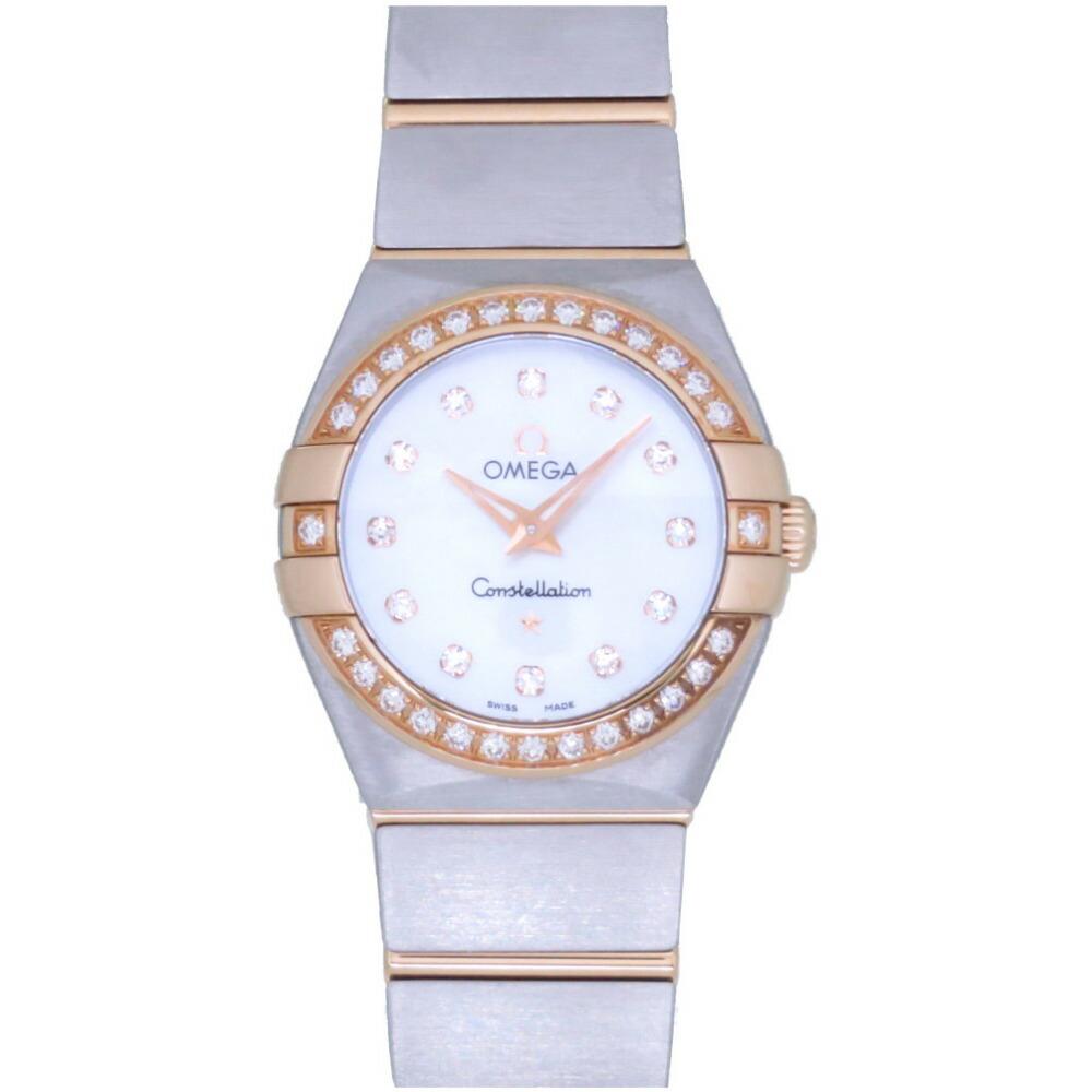 Omega Constellation Blush Diamond Bezel Shell Dial PG | Barnebys