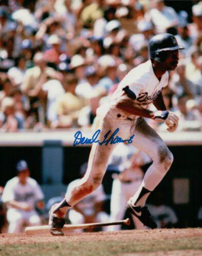 Derrel Thomas Signed 8x10 Photo Autograph La Dodgers