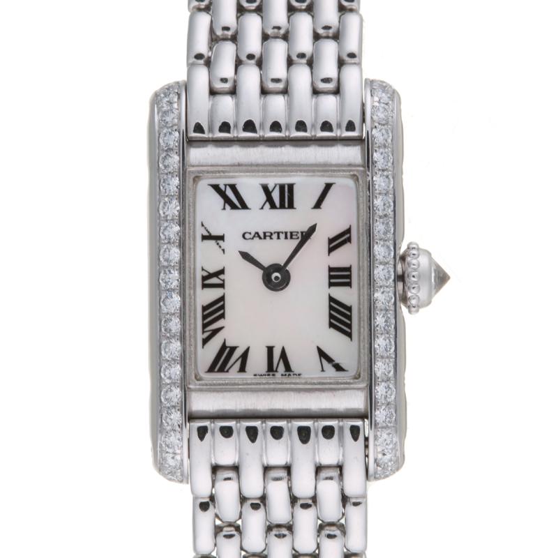 Cartier Mini Tank Side Diamond Asia Limited Ladies