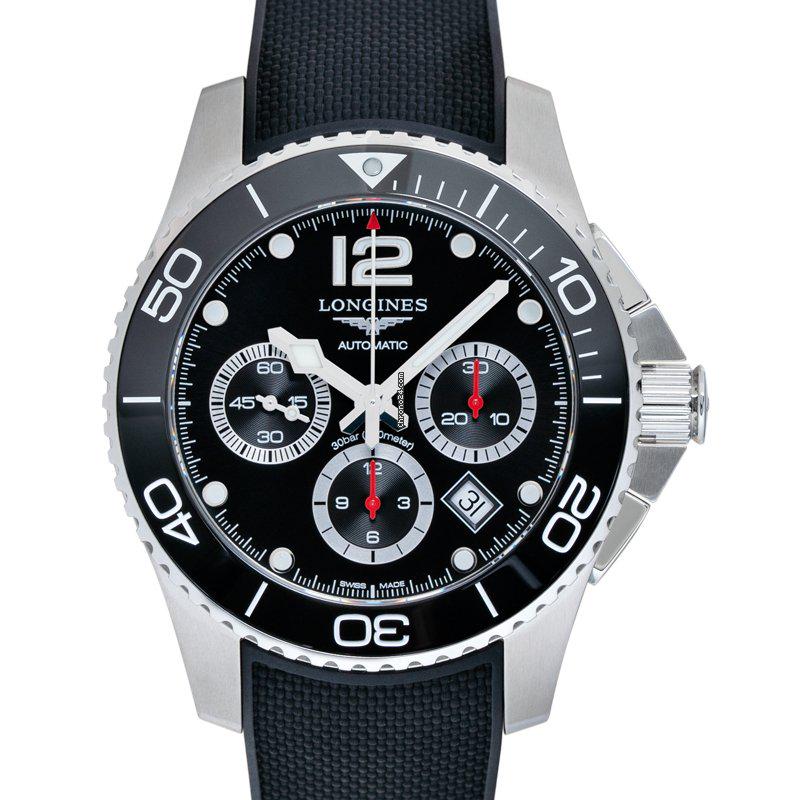 Longines HydroConquest Chronograph Automatic Black Dial | Barnebys