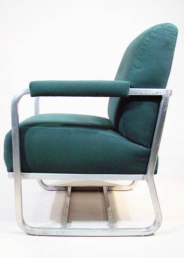 Aluminum Pullman Passenger Train Railroad Lounge Chair