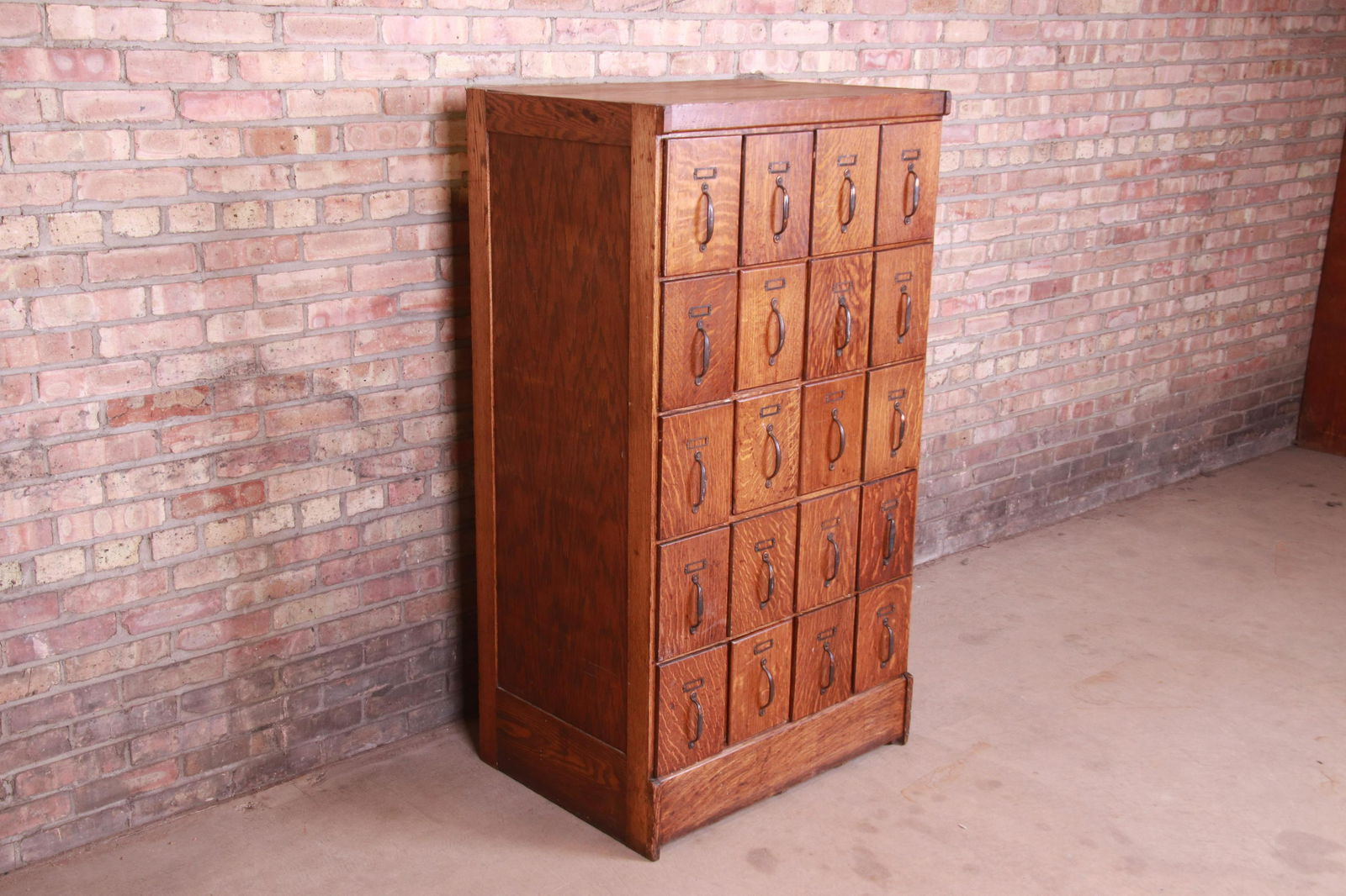 Antique Quarter Sawn Oak 20-drawer Deed Filing Cabinet - Feb 21, 2022 ...