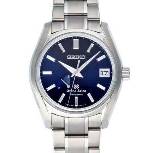 SEIKO Grand Seiko Spring Drive SBGA127 Blue Men's Watch Bright Titanium ...