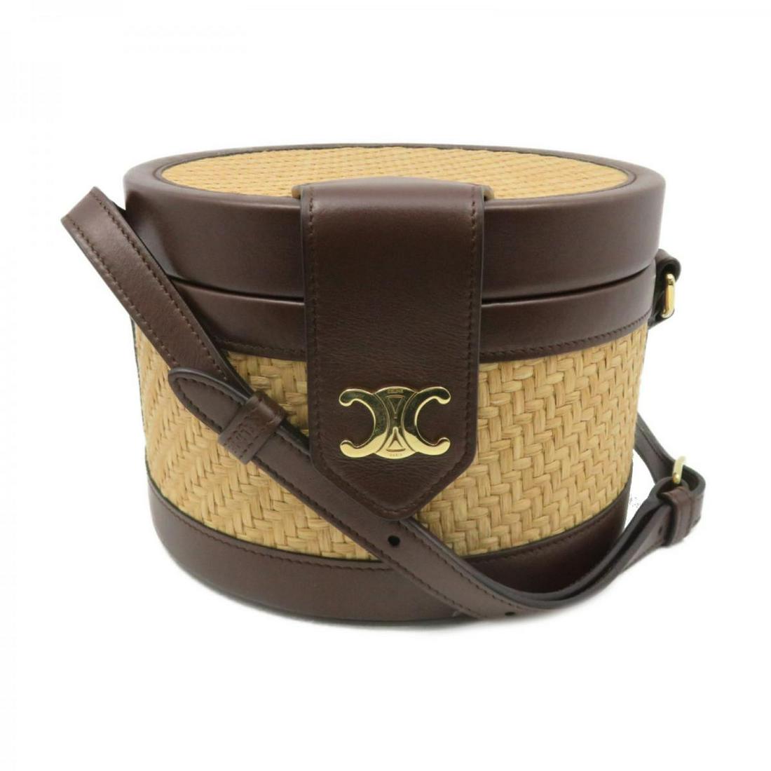 CELINE Medium Tambour Textile Facon Raffia | Barnebys