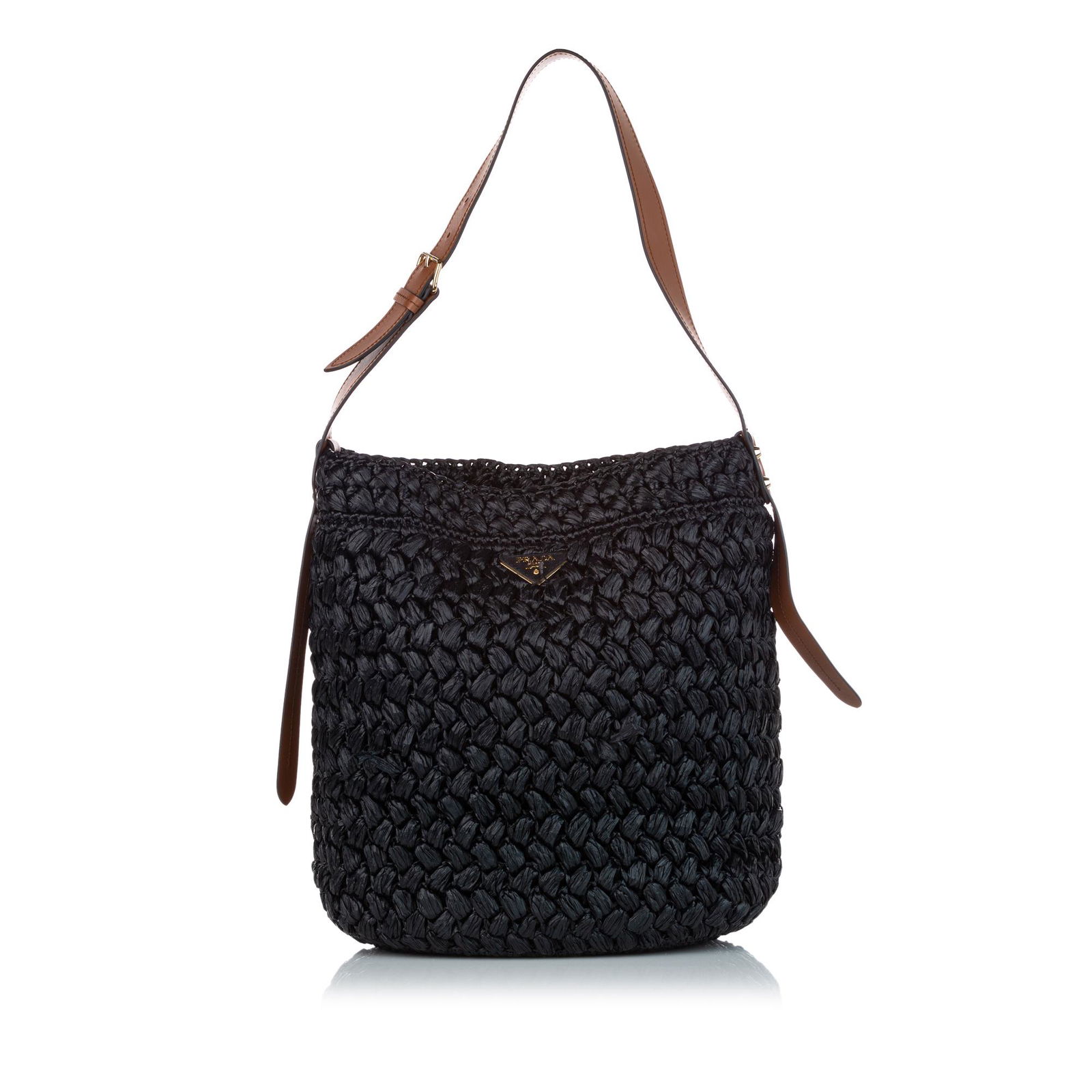 Prada Raffia Bucket Bag | Barnebys