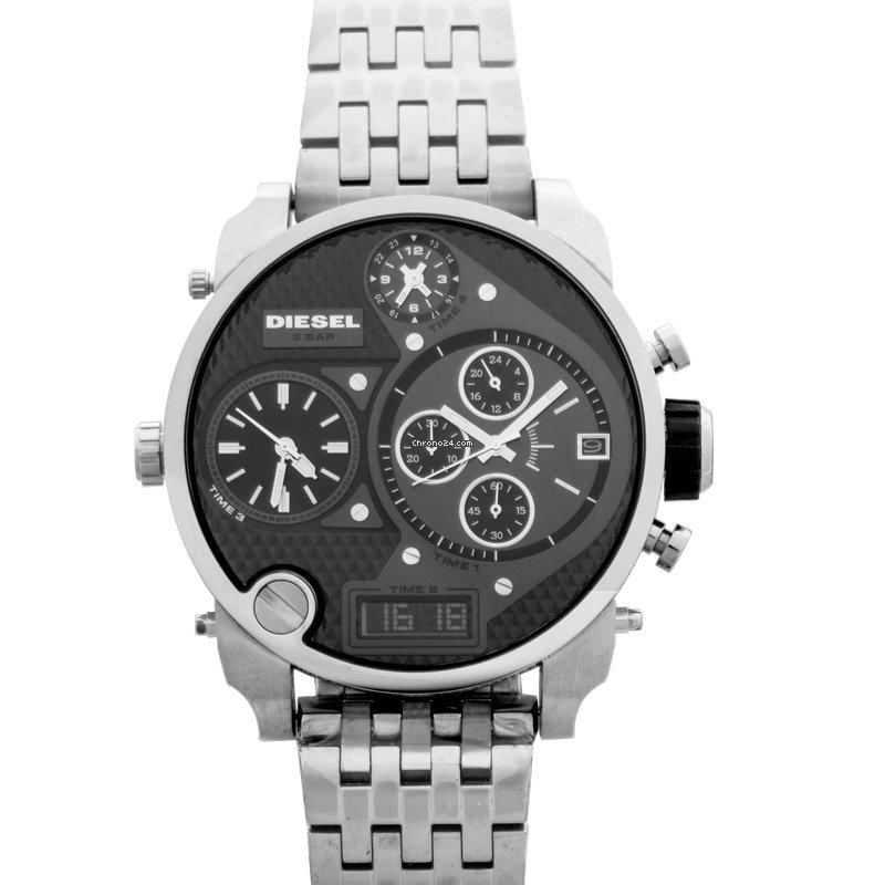Diesel SBA Chronograph Analog Digital Dial Stainless Steel Men's Watch ...