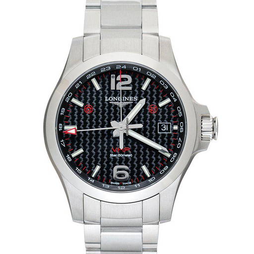 Longines Conquest V.H.P. Quartz Black Dial Men's Watch - L37184666 ...