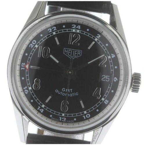 TAG Heuer Classic Carrera GMT WS2113 Automatic Men's Black dial Leather ...