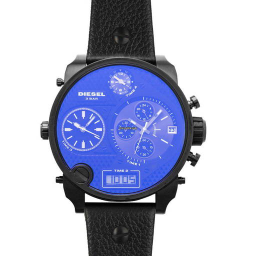 Diesel SBA Chronograph Quartz Blue/Black Dial Analog Digital Men's ...