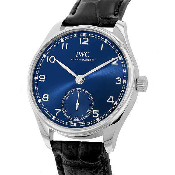 IWC Portugieser 40 IW358305 Automatic Alligator Leather Blue Men's ...