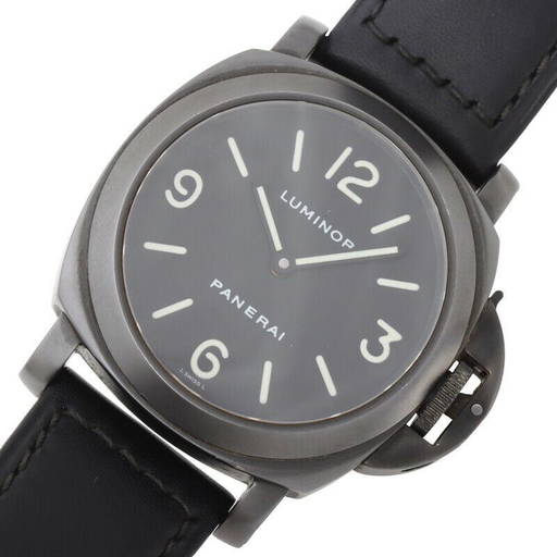 Panerai Luminor Base PAM00009 Manual Winding Stainless Black Men's ...