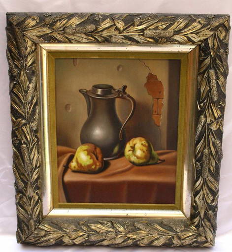 OIL ON BOARD STILL LIFE PAINTING BY C.P. LUIGI LISTED (#0189R) on May ...