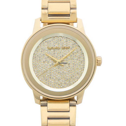 Michael Kors Kinley Quartz Crystal Pave Dial Gold-tone Ladies Watch ...