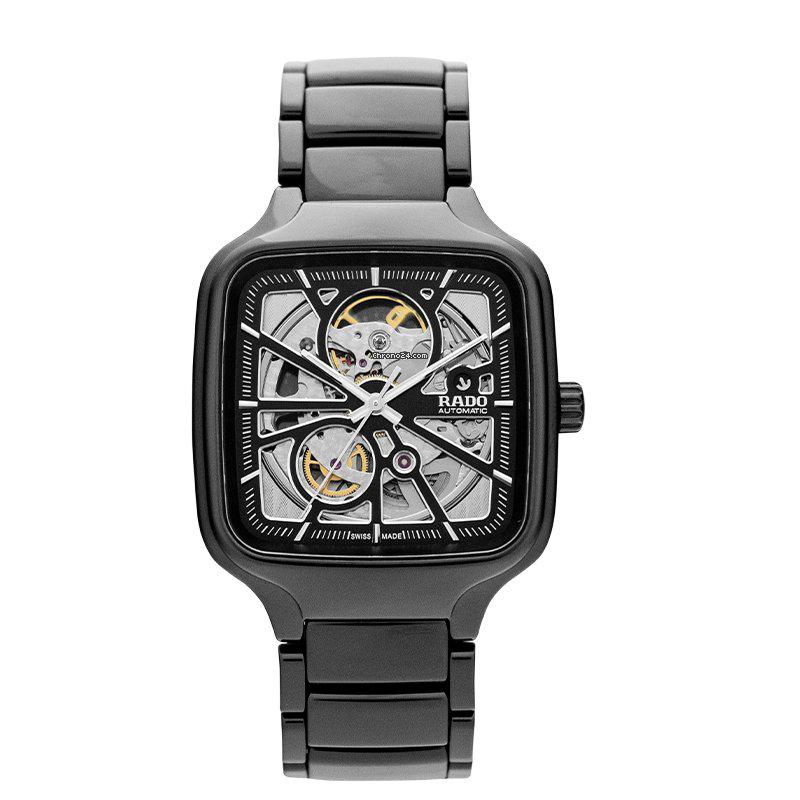 Rado True Thinline Automatic Transparent Dial Ceramic Men's Watch