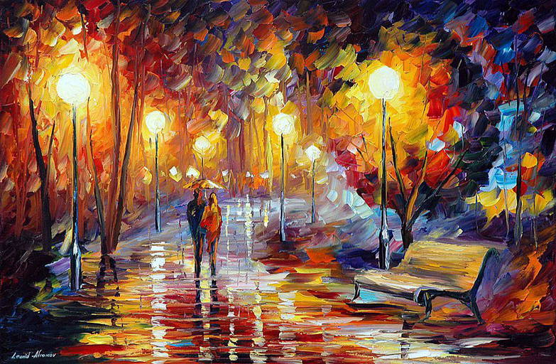 Rain's Rustle Limited Edition 1/25 By Leonid Afremov
