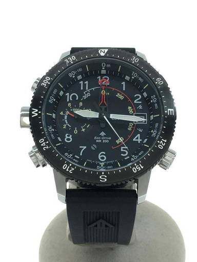 Citizen J280 R008455 Eco Drive Solar Analog Black Mens Watch Made In Japan
