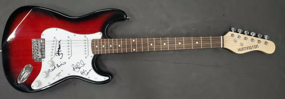 Bruce Watson Mark Brzezicki Simon Hough Signed Guitar Big Country Jsa