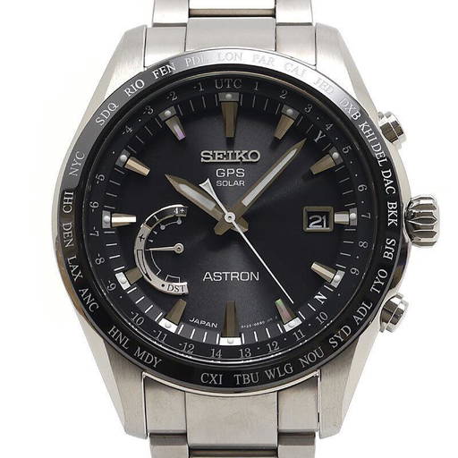 Seiko Astron Solar Radio Titanium Lightweight 8x Series World Time Japan