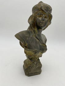 E. VILLANIS(1880-1920) ART NOUVEAU BRONZE BUST OF - Apr 04, 2005 | Rose ...