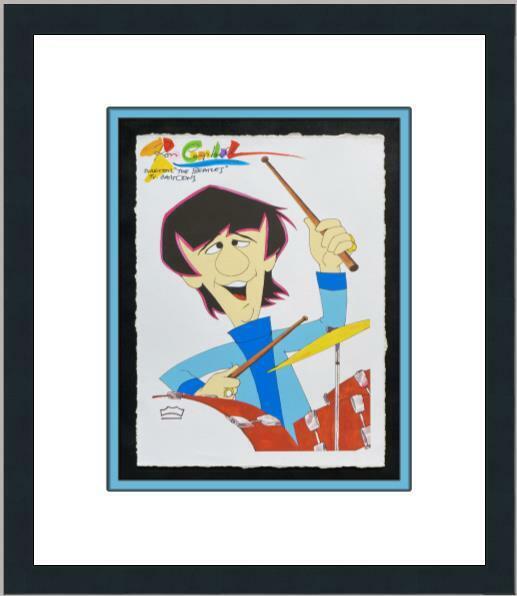 Beatles Ringo Starr Cartoon Series Signed Giclee Ron Campbell CUSTOM ...
