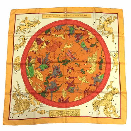 Hermes Hermes Scarf Carre 90 Hemispharium Coeli Boreale Constellation ...
