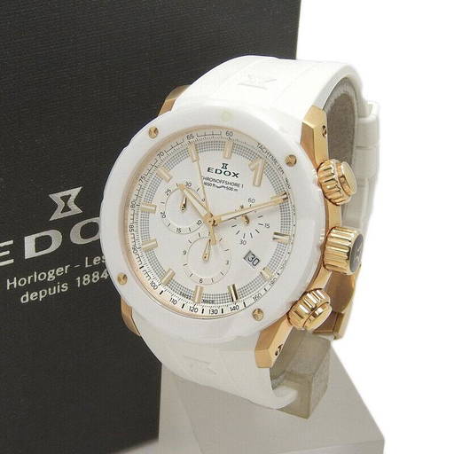 Edox Quartz White Dial Men's Watch