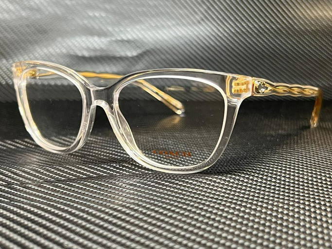 Coach Hc6186 5111 Clear Square 51 Mm Womens Eyeglasses