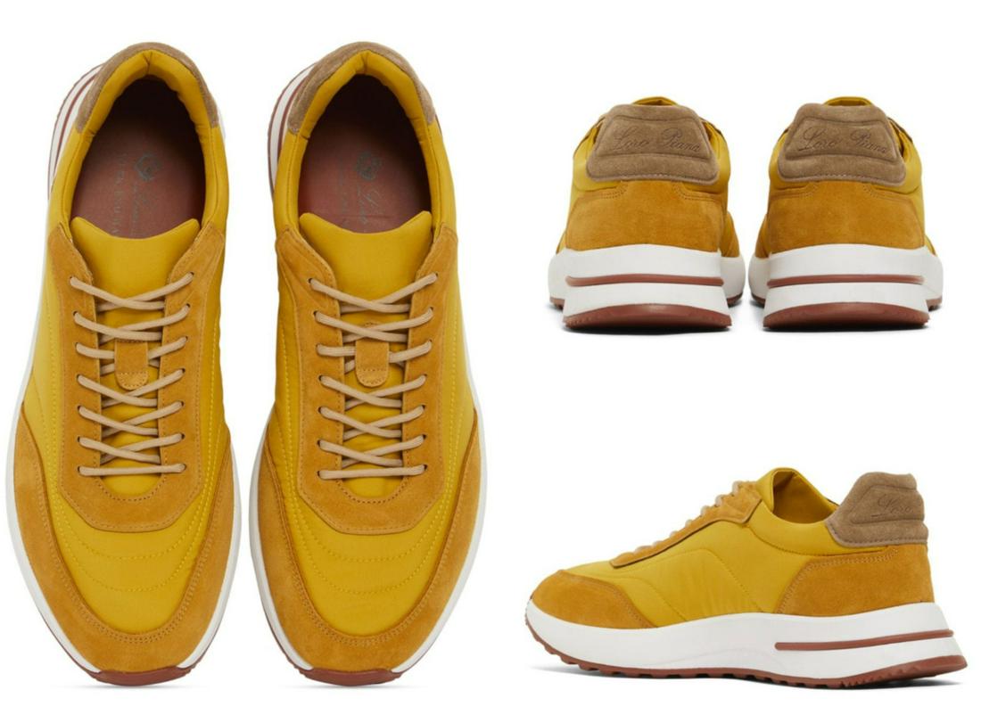 Loro Piana Weekend Walk Suede Trimmed Shell Evo Wind Sneakers Shoes Loafers