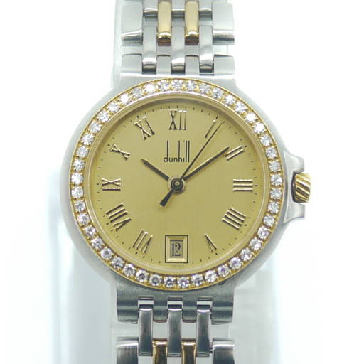 Dunhill Dunhill Elite Diamond Bezel 25qmtm Ladies Watch Quartz Roman Index