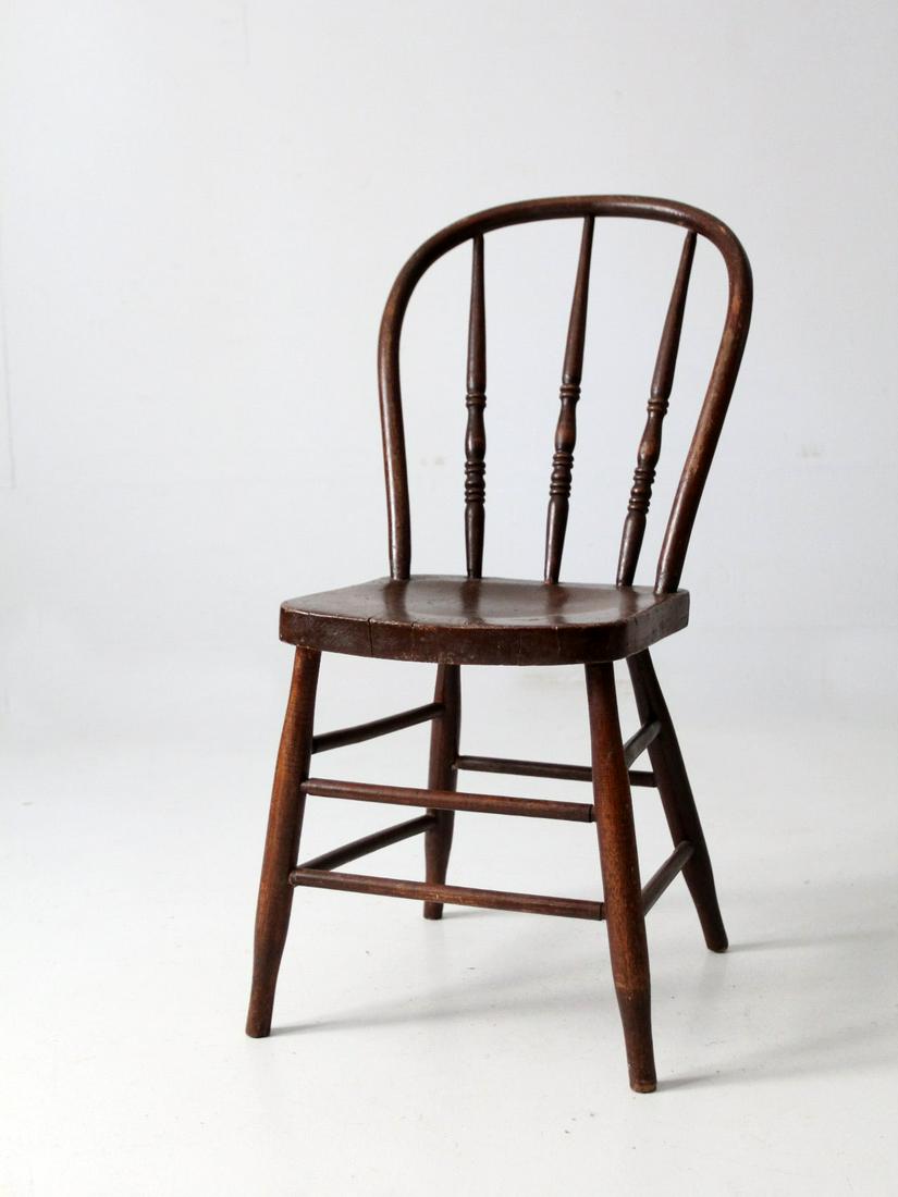 Antique Spindle Back Windsor Chair Auction