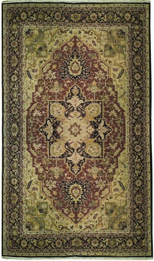 14 X 24 Plumb Red Heriz Rug Auction