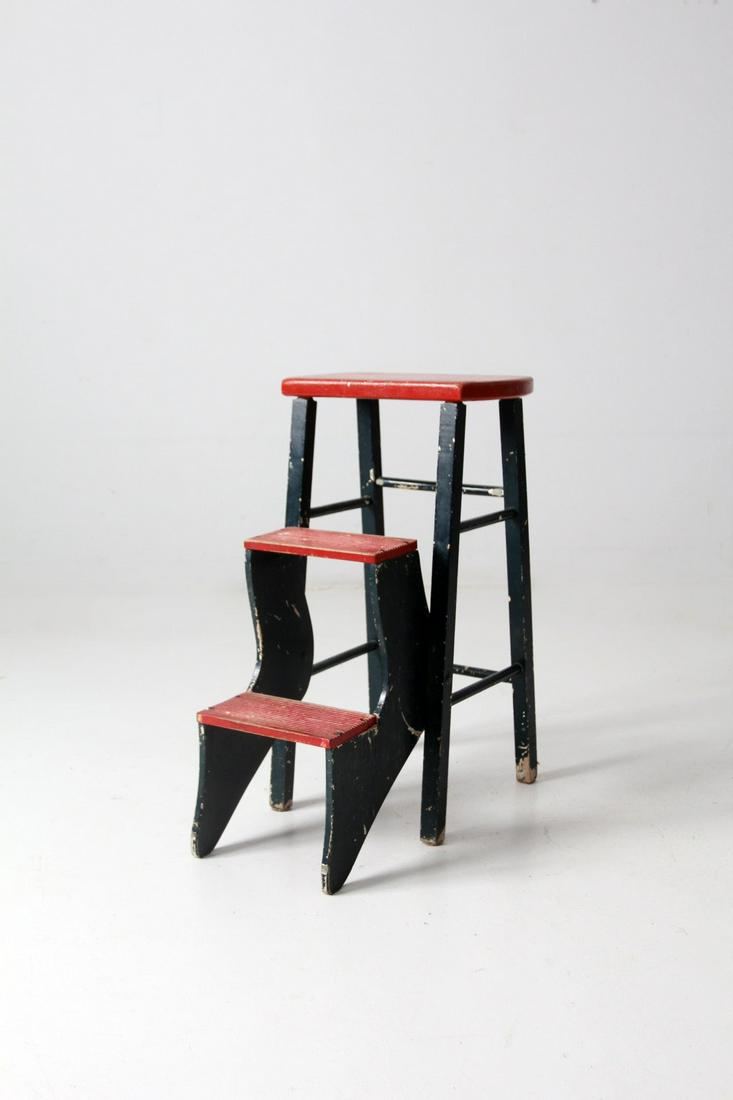 Antique Step Stool Auction