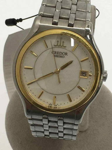 Credor Quartz Watch/analog/stainless Steel/white/silver/8j86 7a00 Mens