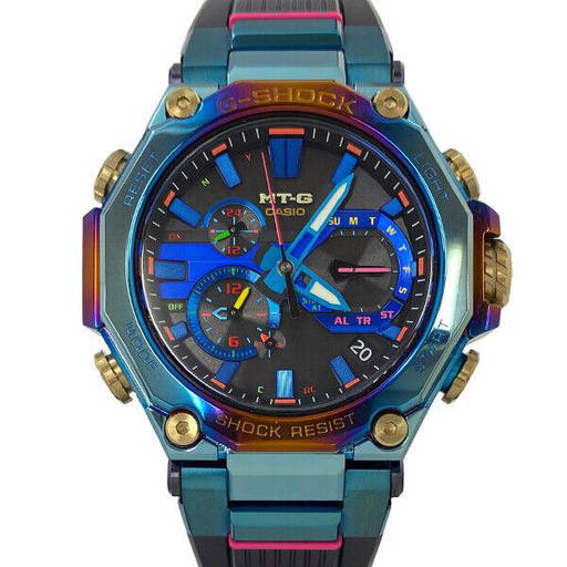 Casio G Shock Mt G Blue Phoenix Mtg B2000ph 2ajr Solar Phoenix Rainbow