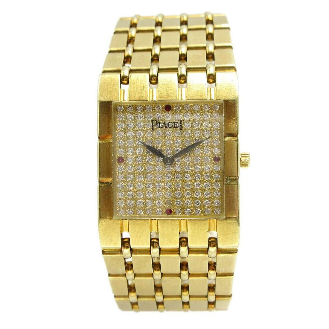 Piaget Ref.9131k51 Manual-winding 18k Diamond Watch 47** Swiss Made Auction