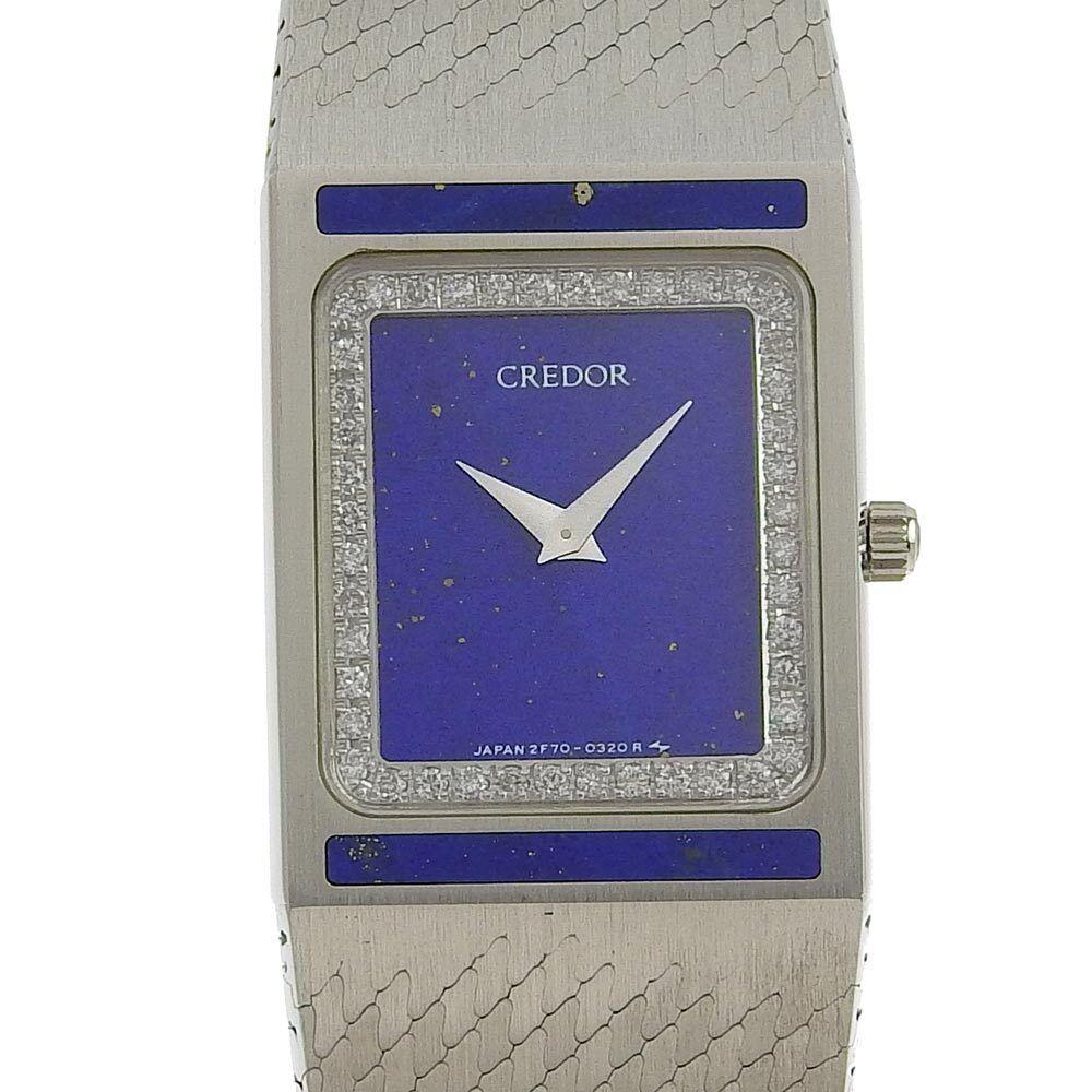 Seiko Credor Prestige Ladies Quartz Lapis Lazuli 2f70 5280 Ghwf051 Auction
