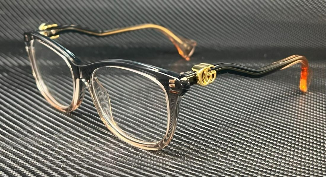 Gucci Gg1012o 002 Blue Transparent Rectangle Womens 54 Mm Eyeglasses