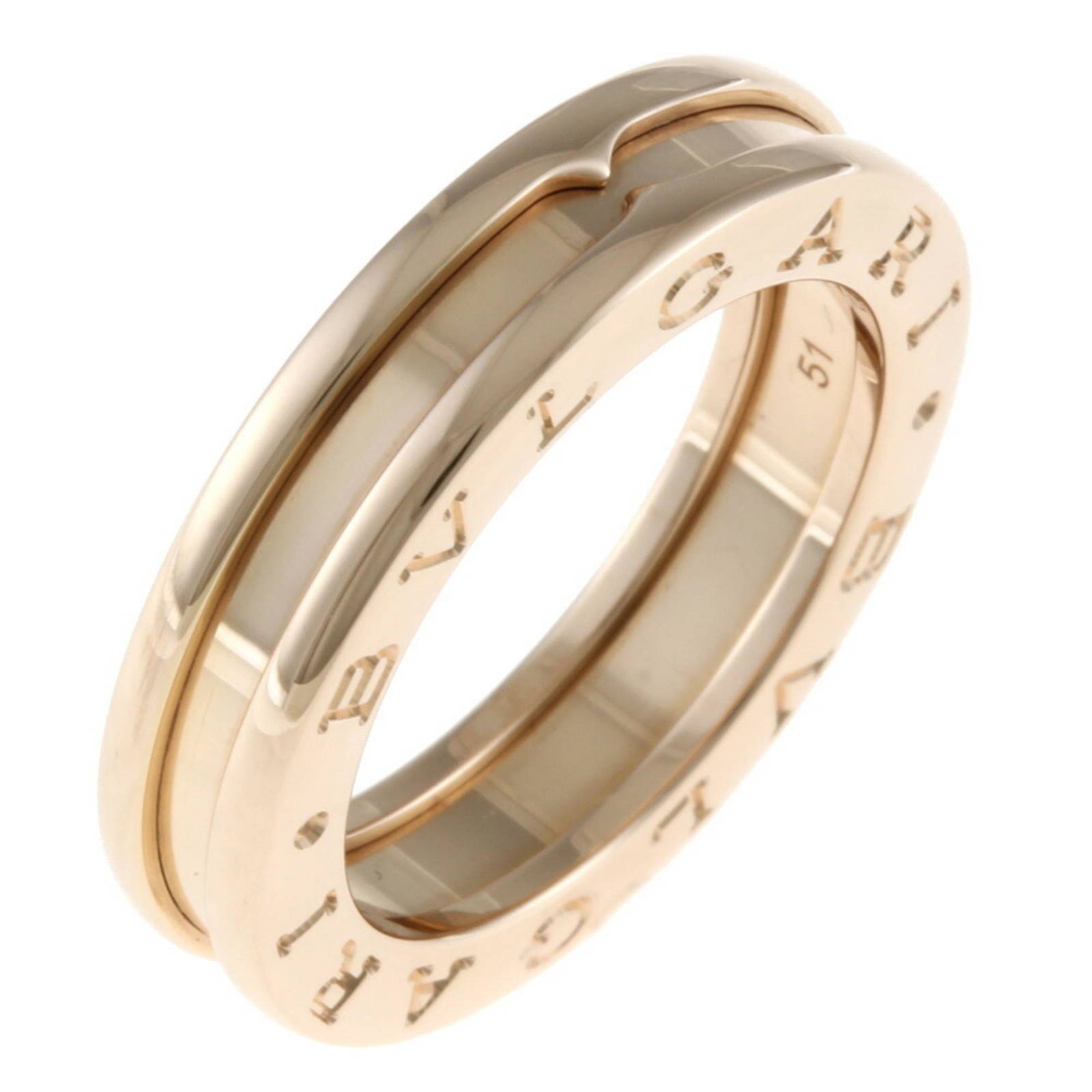 Bvlgari Bvlgari B-zero1. B Zero One 1 Band Ring #51 No. 10.5 18k K18 Pink Gold Ladies Auction