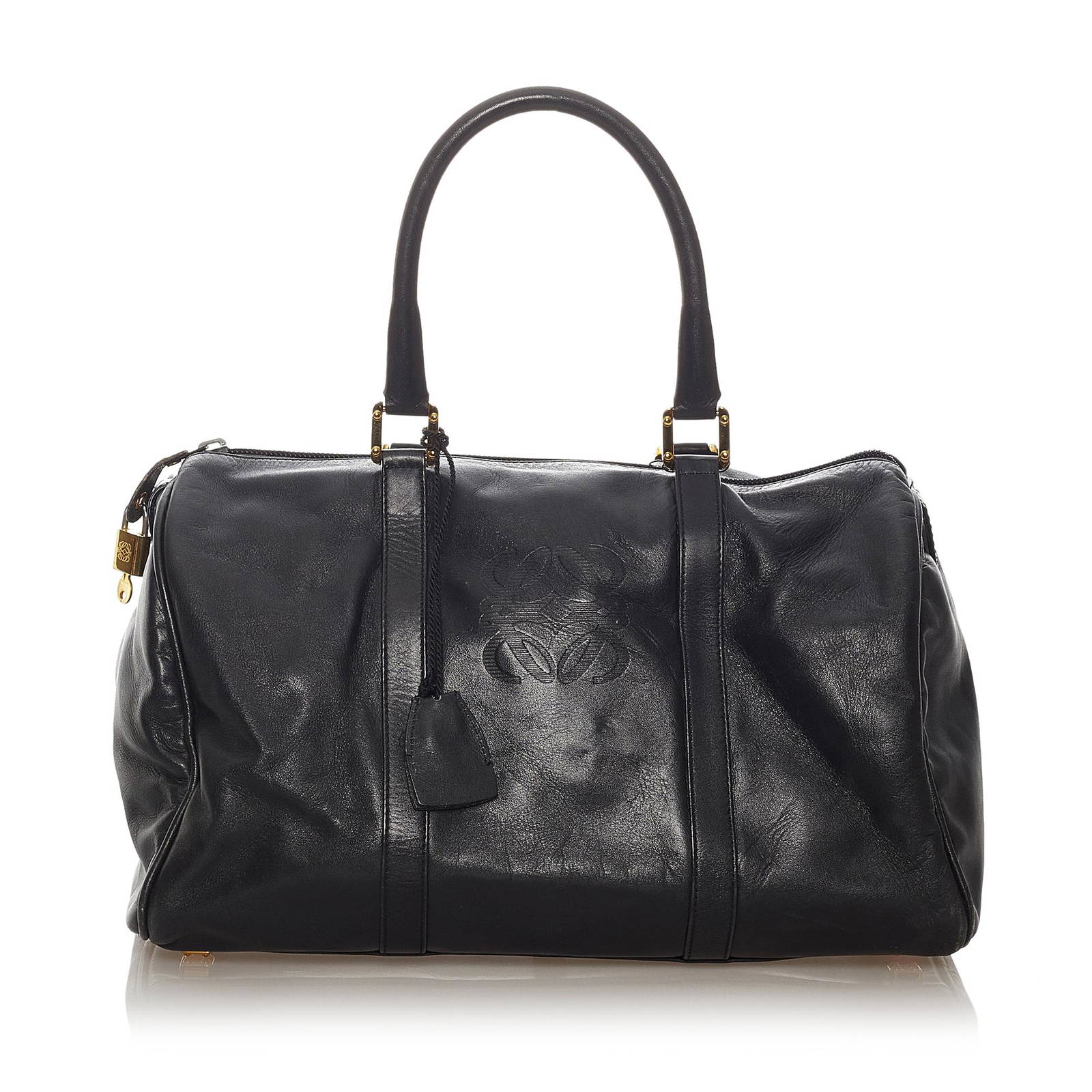 Loewe Leather Boston Bag Auction
