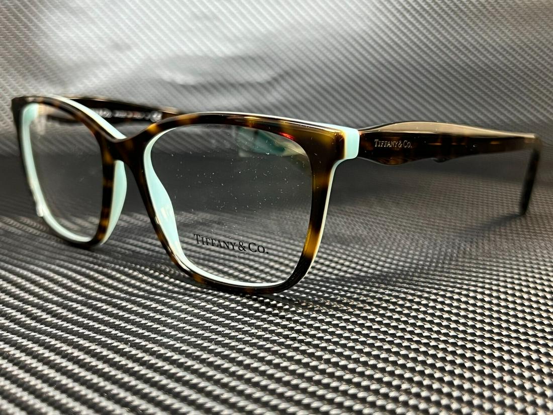 Tiffany Tf2175 8134 Havana Women Square Demo Lens Eyeglasses Frame 54 ...
