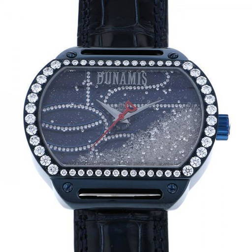 Dunamis Spartan Sp Bl3 Automatic Diamond Leather Blue Dial Mens Watch