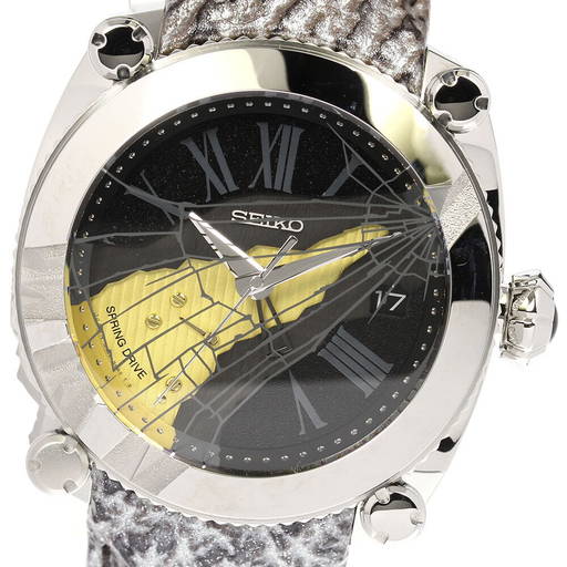 Seiko Galante Gmt Sbla103 5r66 0bh0 Spring Drive Mens Watch