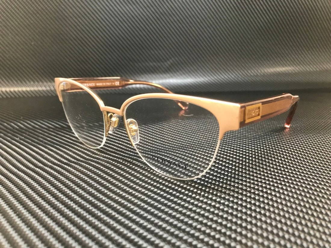 Versace Ve1265 1463 Gold Round 53 Mm Womens Eyeglasses Auction
