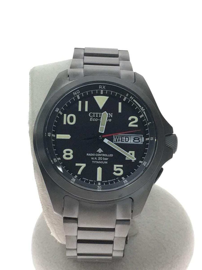 Citizen Eco Drive At6085 50e Solar Analog Titanium Black Mens Watch