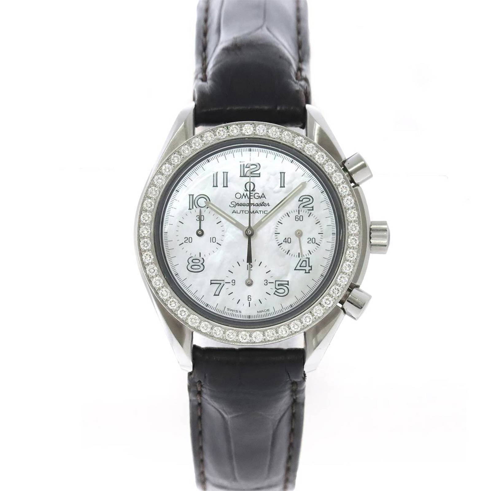 Omega Omega Speedmaster Bezel Diamond 3815 70 56 Chronograph Women's ...